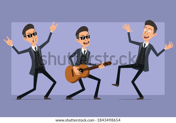 Cartoon Flat Funny Mafia Man Character Stock Vector (Royalty Free ...