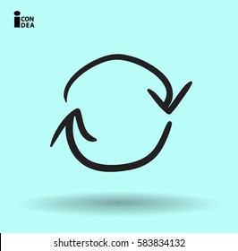 Cartoon Flat Icon Cyclic Stock Vector (Royalty Free) 593827172 ...