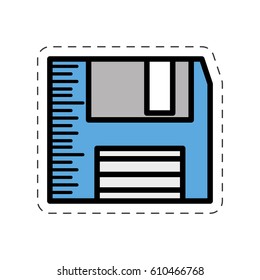 Cartoon Floppy Disk Storage Information Vector Stock Vector (Royalty ...