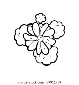 Cartoon Flower Design Element Stock Vector (Royalty Free) 89911759 ...