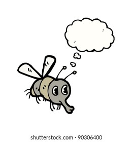 Cartoon Fly Thought Bubble Stock Vector (Royalty Free) 90306400 ...