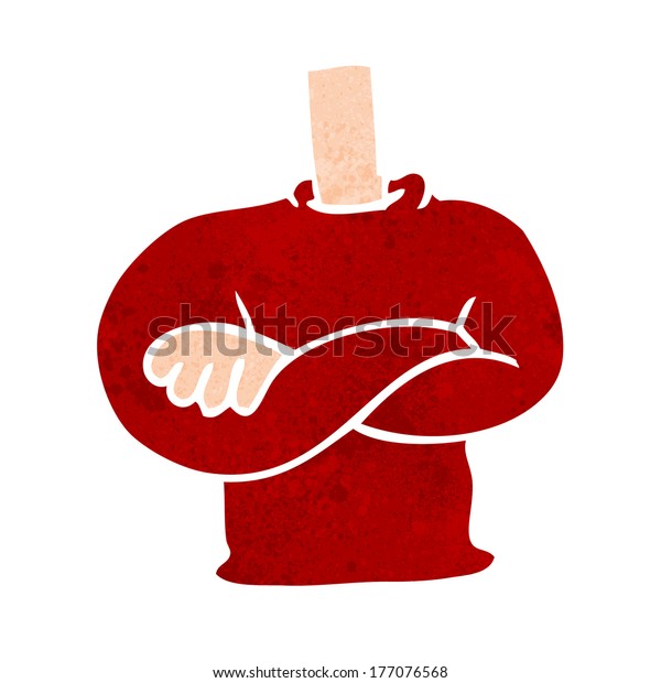 Cartoon Folded Arms Body Stock Vector (Royalty Free) 177076568 ...