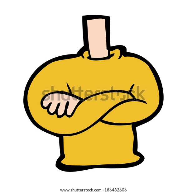Cartoon Folded Arms Body Stock Vector (Royalty Free) 186482606 ...