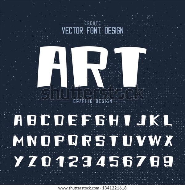 Cartoon Font Alphabet Vector Bold Typeface Stock Vector (Royalty Free ...