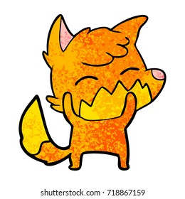 Friendly Cartoon Fox Stock Vector (Royalty Free) 732273913 | Shutterstock