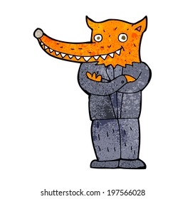 Cartoon Fox Man Stock Vector (Royalty Free) 197566028 | Shutterstock