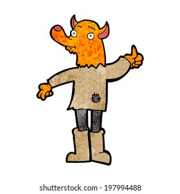 Cartoon Fox Man Stock Vector (Royalty Free) 197994488 | Shutterstock