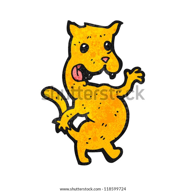 Cartoon Frightened Cat Stock Vector (Royalty Free) 118599724 | Shutterstock