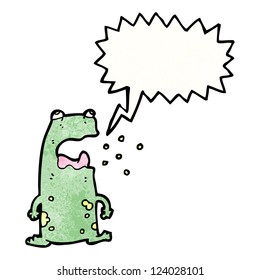 Cartoon Frog Speech Bubble Stock Vector (Royalty Free) 124028101 ...