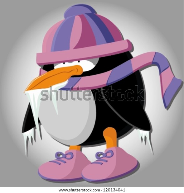 Cartoon Frozen Penguin Vector 库存矢量图（免版税）120134041 | Shutterstock