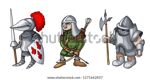 Cartoon Full Body Armor Suit European Stock Vector (Royalty Free ...