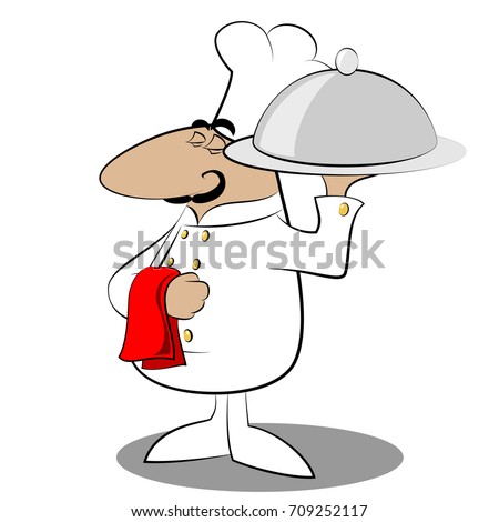 Cartoon Funny Chef Vector Illustration Clip Stock Vector (Royalty Free ...