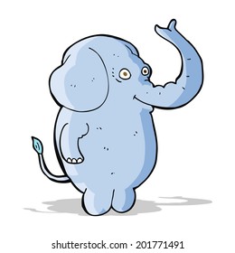 Illustration Elephant Making Honking Sound Trunk Stock Vector (Royalty ...
