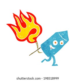 Cartoon Funny Firework Character Stock Vector (Royalty Free) 198518999 ...