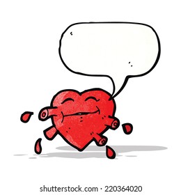 Cartoon Funny Heart Stock Vector (Royalty Free) 220364020 | Shutterstock