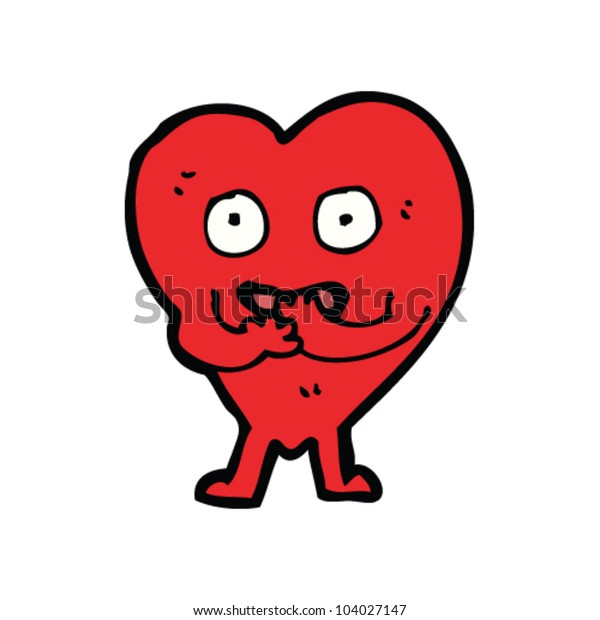 Cartoon Funny Heart Character 库存矢量图（免版税）104027147 | Shutterstock