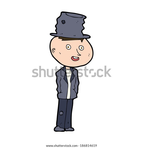 Cartoon Funny Hobo Man Stock Vector (Royalty Free) 186814619 | Shutterstock