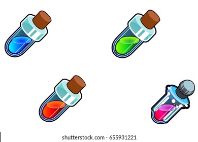 Cartoon Game Objects 2d Game Art Stock Vector (Royalty Free) 651295144 ...