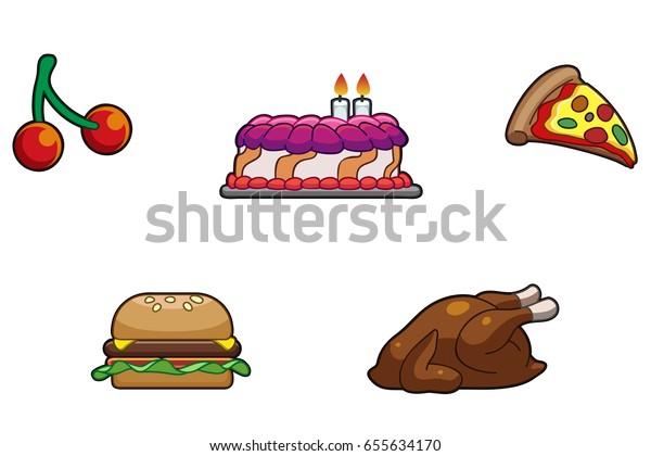Cartoon Game Objects 2d Game Art Stock Vector (Royalty Free) 655634170 ...