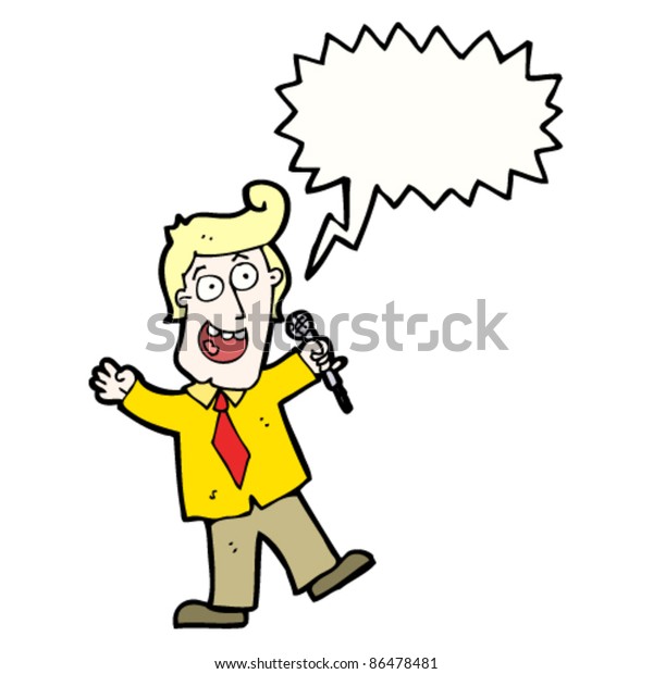 Cartoon Game Show Host Stock Vector (Royalty Free) 86478481 | Shutterstock