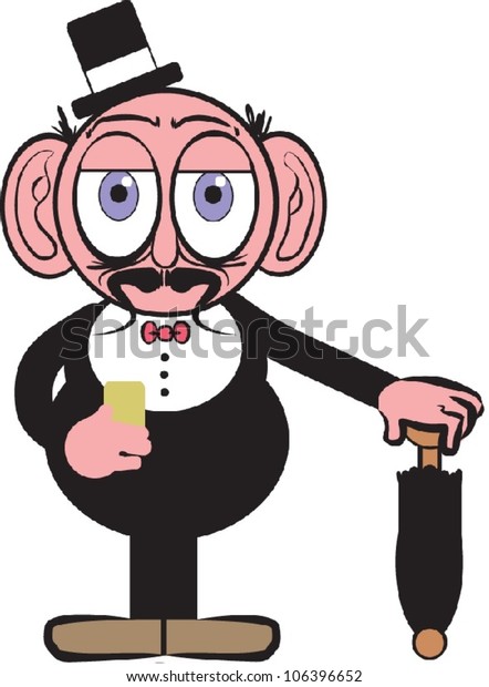 Cartoon Gentleman Stock Vector (Royalty Free) 106396652 | Shutterstock