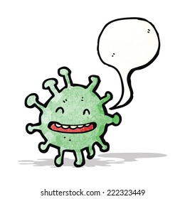 Cartoon Germ Speech Bubble Stock Vector (Royalty Free) 222323449 ...