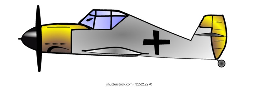 Cartoon German Ww2 Fighter: เวกเตอร์สต็อก (ปลอดค่าลิขสิทธิ์) 315212270 ...