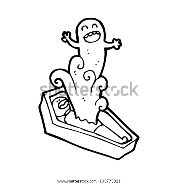 Cartoon Ghost Rising Dead Body Stock Vector (Royalty Free) 103773821