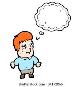 Cartoon Ginger Kid Thinking Stock Vector (Royalty Free) 84172066 ...