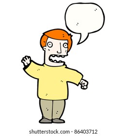 Cartoon Ginger Man Waving Stock Vector (Royalty Free) 86403712 ...