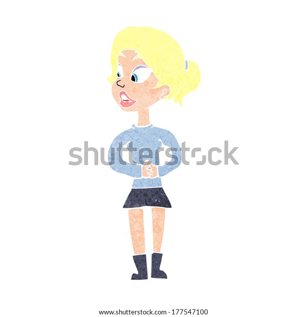 Cartoon Girl Talking Stock Vector (Royalty Free) 177547100 | Shutterstock