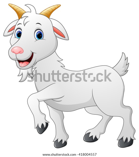 Cartoon Goat Character Stock Vector (Royalty Free) 418004557