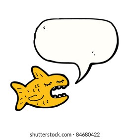 Cartoon Talking Goldfish Stock Vector (Royalty Free) 122146144