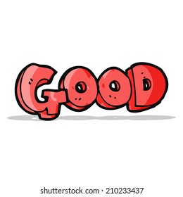 Cartoon Good Word Stock Vector (Royalty Free) 210233437 | Shutterstock