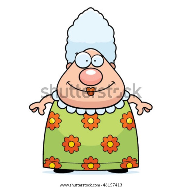 Cartoon Grandma Stock Vector (Royalty Free) 46157413