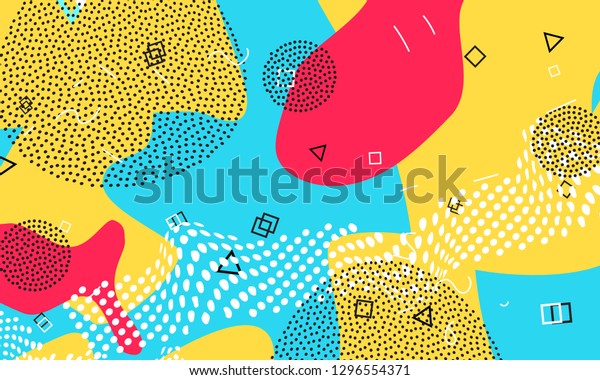 Cartoon Graphics Pop Art Color Background Stock Vector (Royalty Free ...