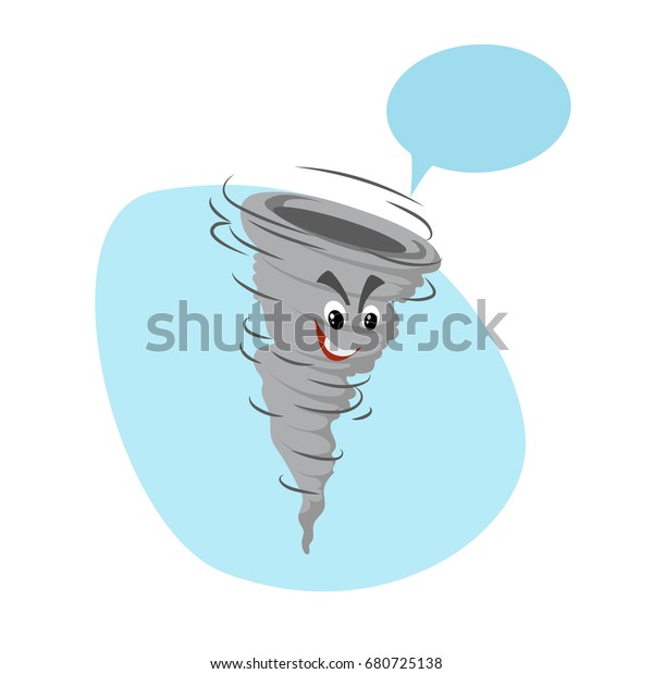Cartoon Gray Smiling Angry Tornado Funnel: เวกเตอร์สต็อก (ปลอดค่า ...