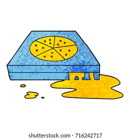 Cartoon Greasy Pizza Stock Vector (Royalty Free) 712978264
