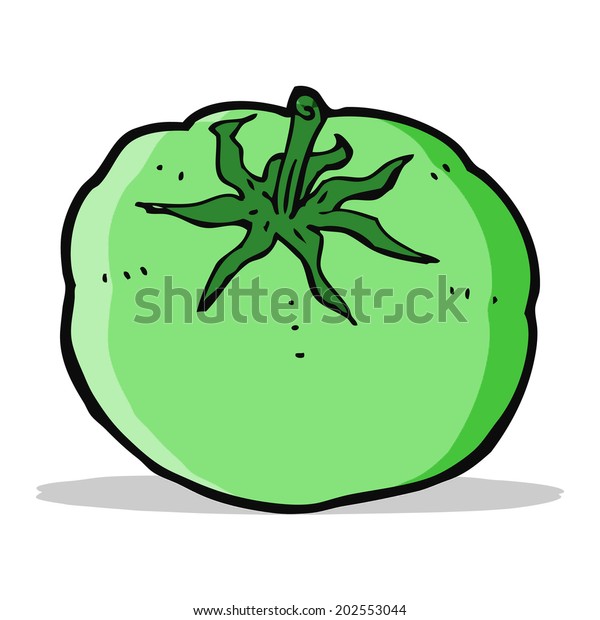 Cartoon Green Tomato Stock Vector (Royalty Free) 202553044 | Shutterstock