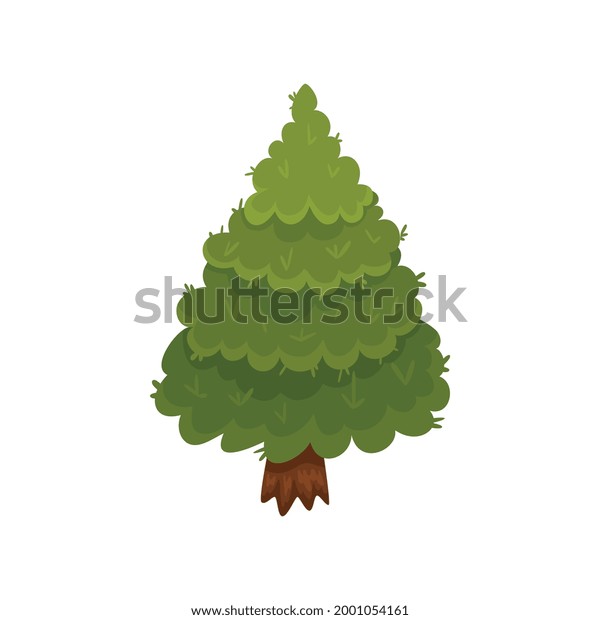 Cartoon Green Tree Game User Interface Stock Vector (Royalty Free ...