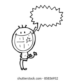 Happy Grinning Doodle Cartoon Man Stock Vector (Royalty Free) 88061032 ...
