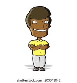 Cartoon Grinning Man Stock Illustration 205822384 | Shutterstock