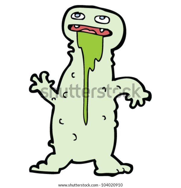 Cartoon Gross Monster Stock Vector (Royalty Free) 104020910