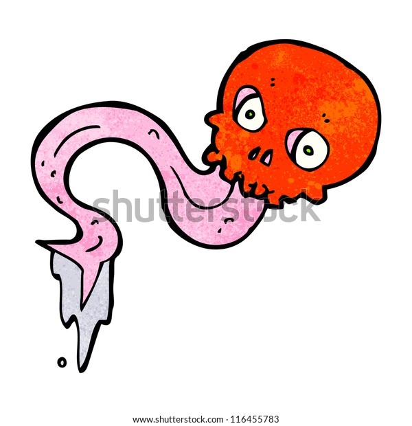 Cartoon Gross Skull Stock Vector (Royalty Free) 116455783 | Shutterstock
