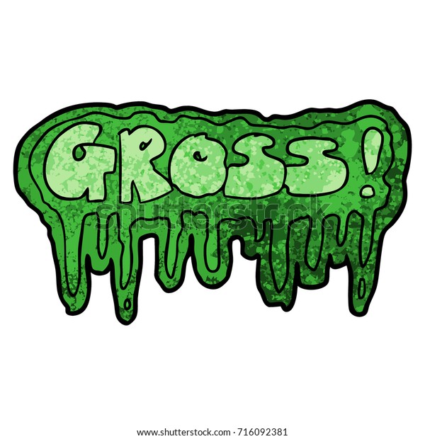 Cartoon Gross Symbol Stock Vector (Royalty Free) 716092381 | Shutterstock