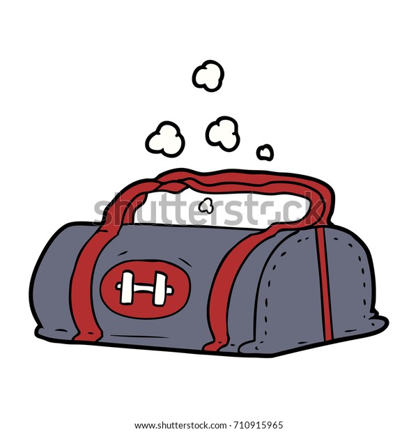 Cartoon Gym Bag Stock Vector (Royalty Free) 710915965 | Shutterstock