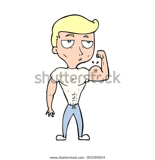 Cartoon Gym Man Stock Vector (Royalty Free) 303584024 | Shutterstock