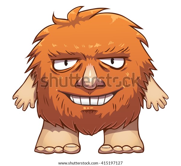 Cartoon Hairy Ginger Troll: vector de stock (libre de regalías) 415197127 | Shutterstock