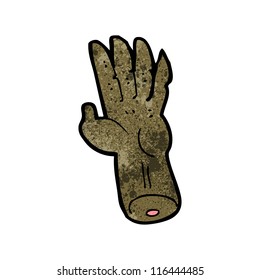 caricatura grosera mano cortada: vector de stock (libre de regalías ...