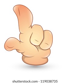 Cartoon Hand Pinch Vector Stock Vector (Royalty Free) 119038804